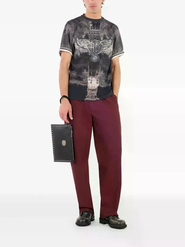 Roberto Cavalli Winged Monogram-print T-shirt