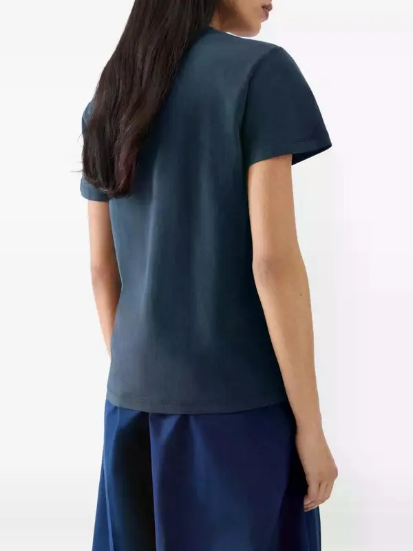 Jacquemus Embroidered Cotton T-shirt - Blue