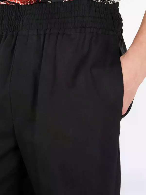 Roberto Cavalli Elasticated-waist Virgin-wool Trousers