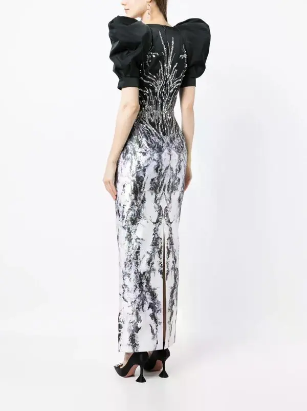 SAIID KOBEISY Sequin-embellished Gown