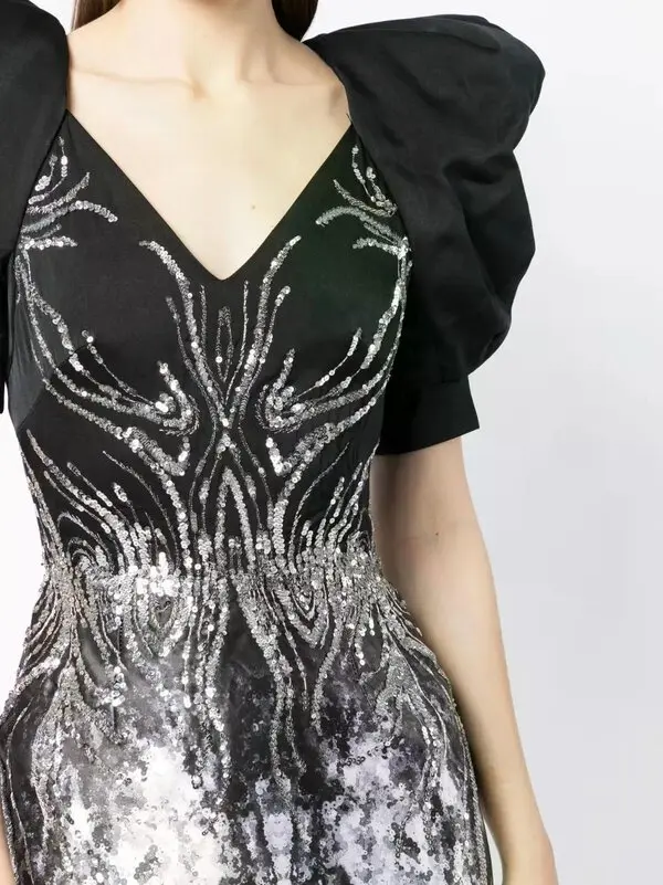 SAIID KOBEISY Sequin-embellished Gown