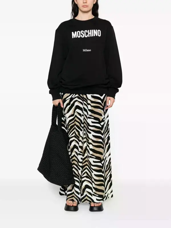 Moschino Print Crewneck Sweatshirt