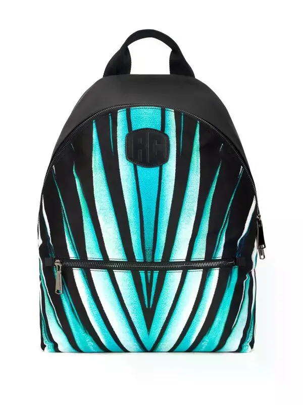 Roberto Cavalli Ray Of Sea Print Backpack - Blue