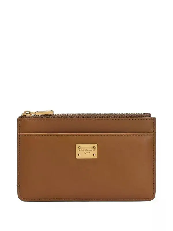 Dolce & Gabbana Plongé Calfskin Card Holder - Brown