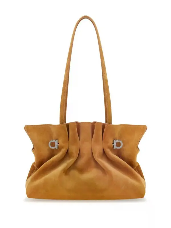 FERRAGAMO Small Soft Shoulder Bag - Brown