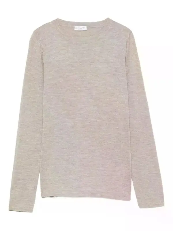 Brunello Cucinelli Long-sleeve Round-neck Sweater