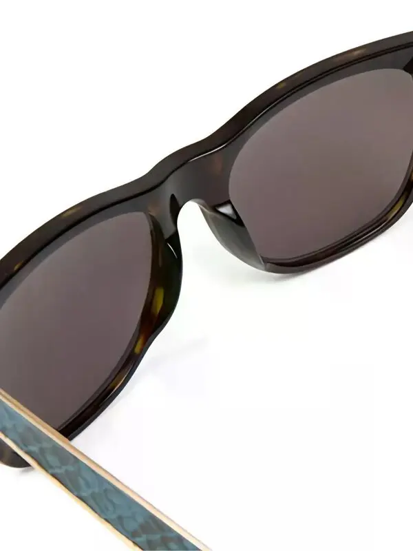 RETROSUPERFUTURE Snakeskin-detail Square Sunglasses