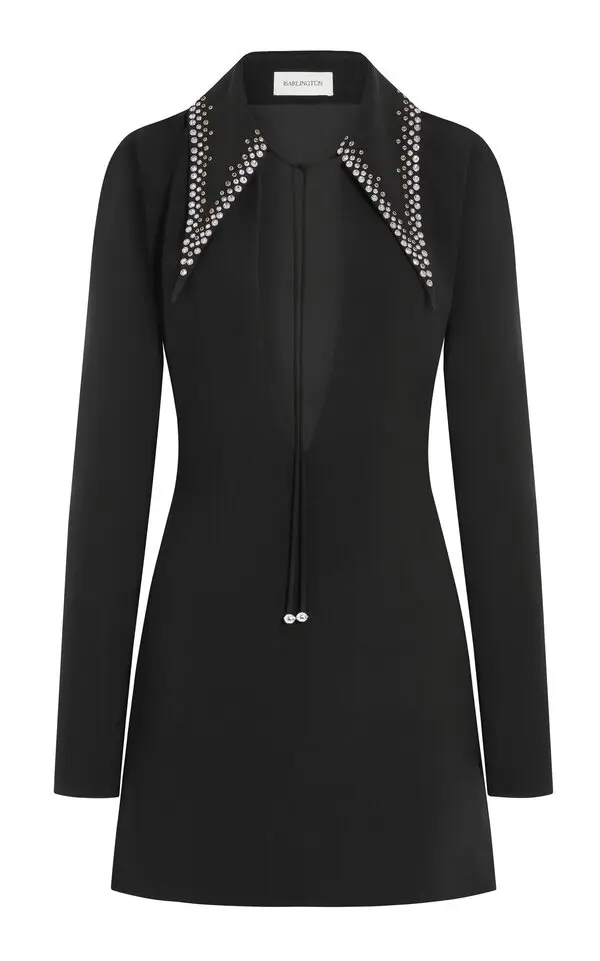 16Arlington Imre Embellished Mini Dress - Black