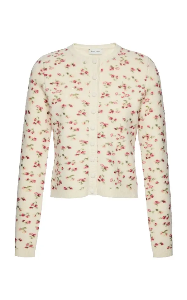 Magda Butrym Wool-silk-cashmere Blend Cardigan