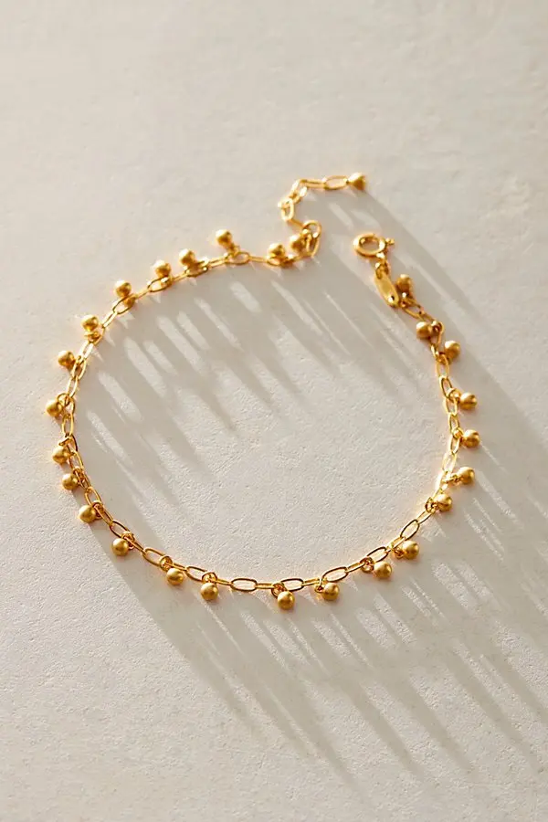 SATYA JEWELRY Joyful Journey Anklet - Gold