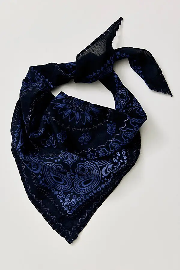 CURRIED MYRRH Freebird Hair Scarf - Black