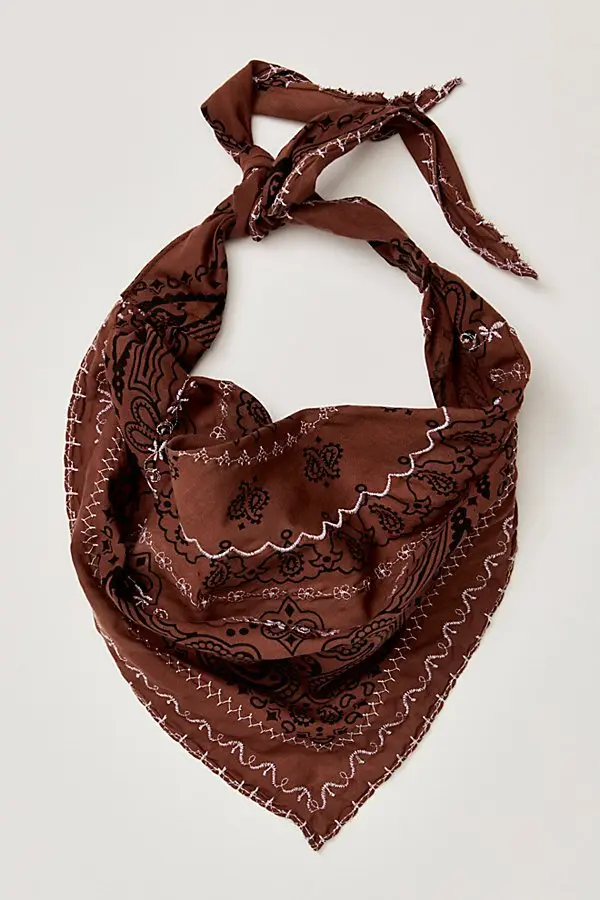 CURRIED MYRRH Freebird Hair Scarf - Brown