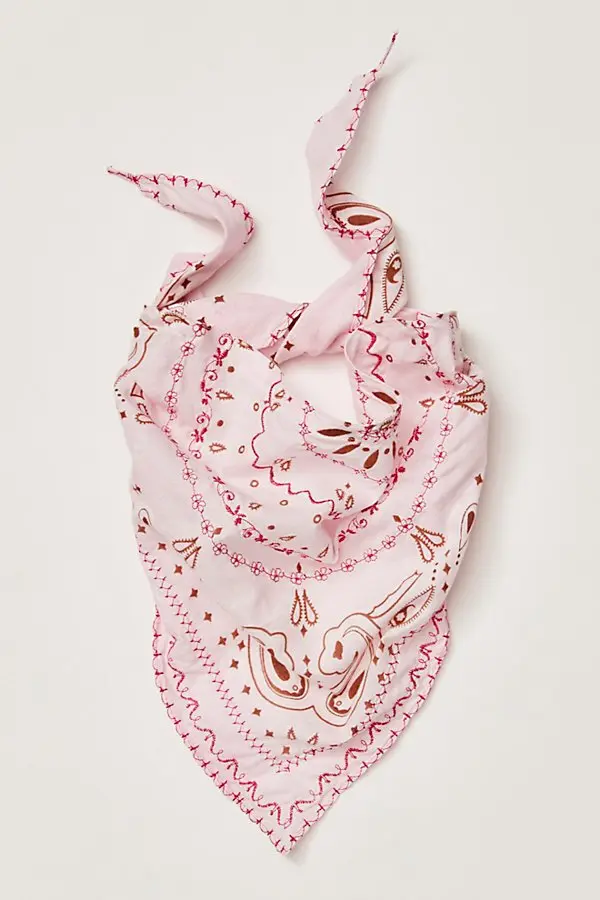 CURRIED MYRRH Freebird Hair Scarf - Pink