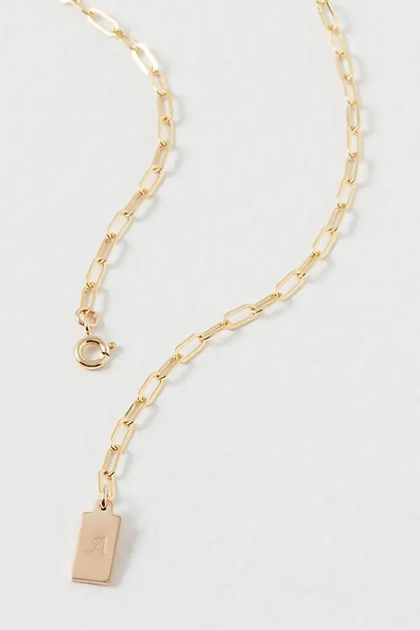 OXB JEWELRY Monogrammed Convertible Chain - Gold A