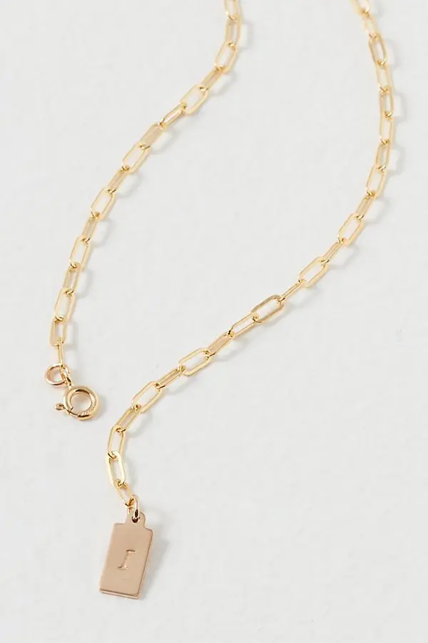 OXB JEWELRY Monogrammed Convertible Chain - Gold I