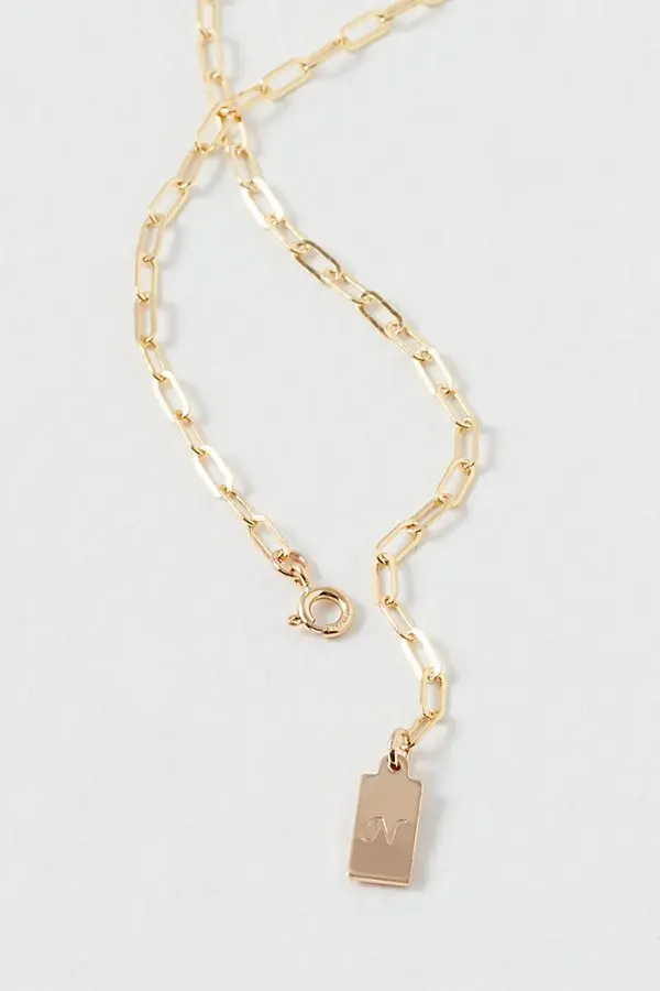 OXB JEWELRY Monogrammed Convertible Chain - Gold N