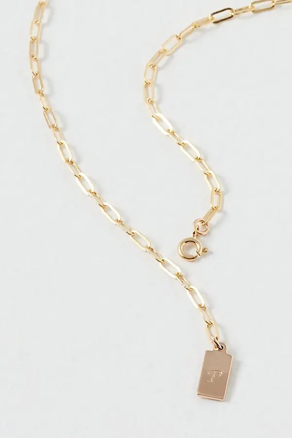 OXB JEWELRY Monogrammed Convertible Chain - Gold P