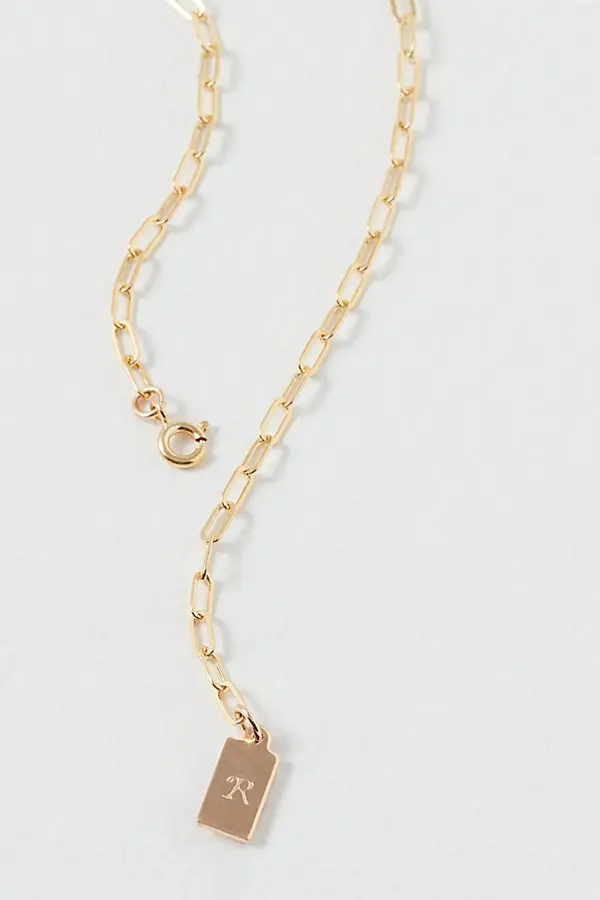OXB JEWELRY Monogrammed Convertible Chain - Gold R