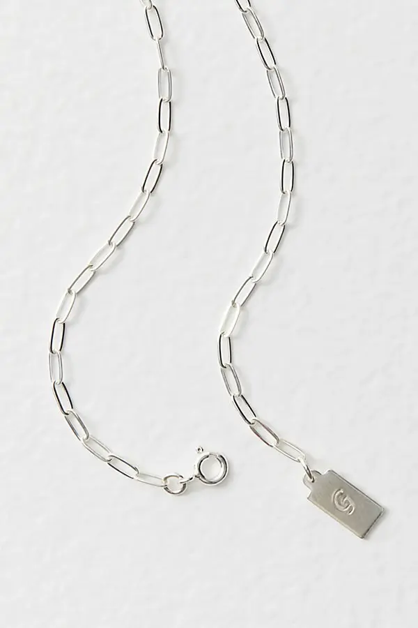 OXB JEWELRY Monogrammed Convertible Chain - Silver G