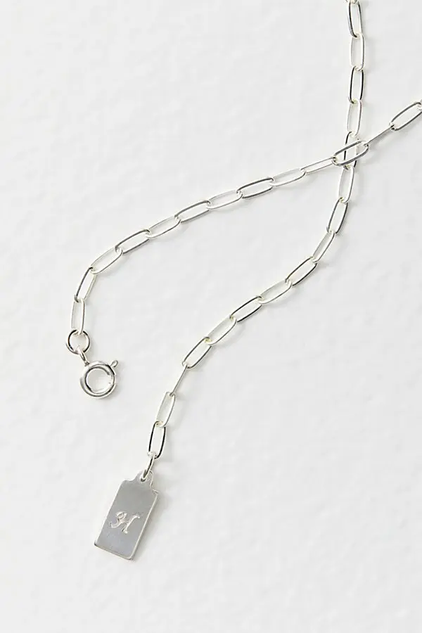 OXB JEWELRY Monogrammed Convertible Chain - Silver H