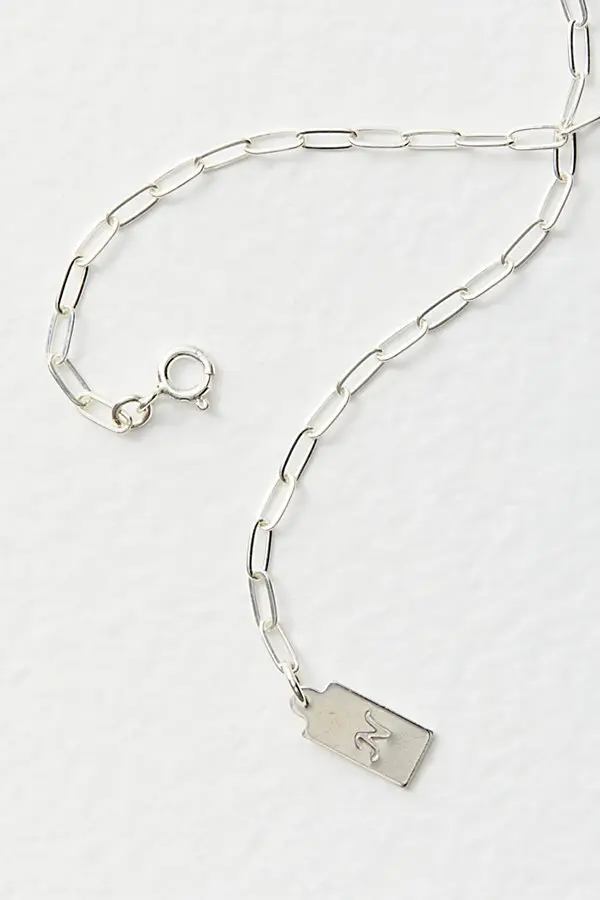 OXB JEWELRY Monogrammed Convertible Chain - Silver N