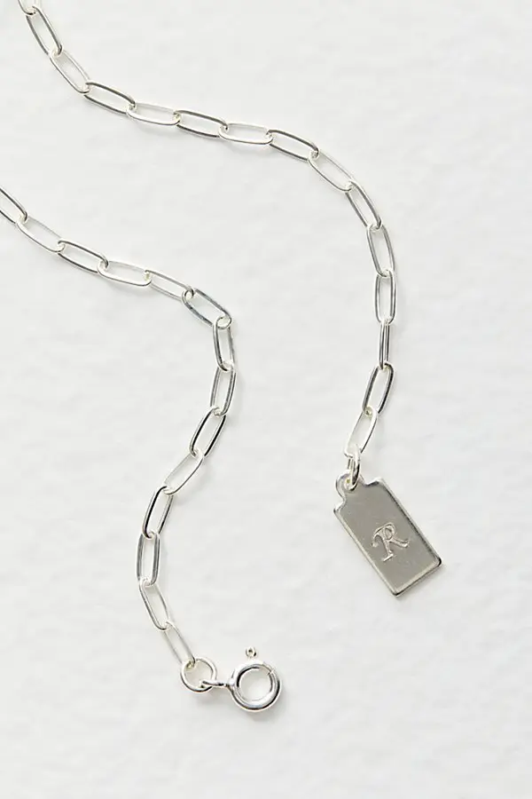 OXB JEWELRY Monogrammed Convertible Chain - Silver R