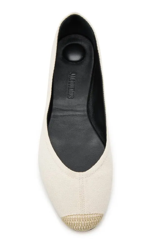 Jacquemus The Ovalo Leather Ballet Flats