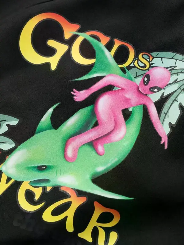 Gcds Graphic-print Swim Shorts