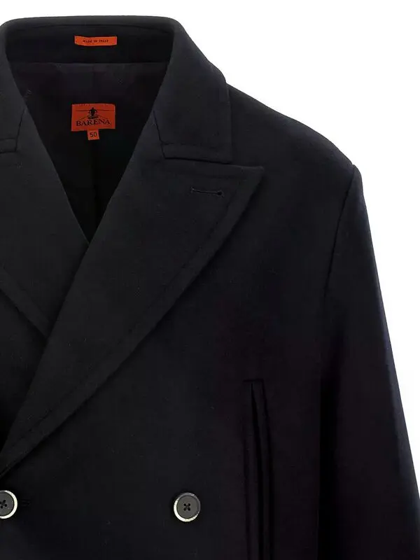 Barena Venezia Double-breasted Peak-lapel Wool-blend Coat