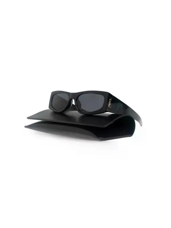 Saint Laurent Logo Rectangle-framed Sunglasses