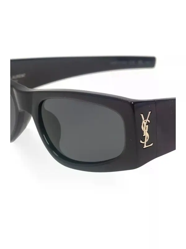 Saint Laurent Logo Rectangle-framed Sunglasses
