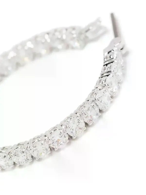 SWAROVSKI Matrix Hoop Earrings With Crystal Embellishment