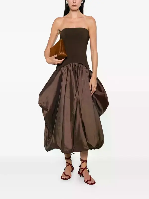 Simkhai Izzy Midi Dress - Brown