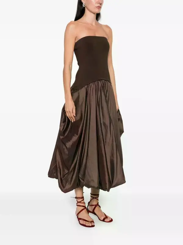 Simkhai Izzy Midi Dress - Brown