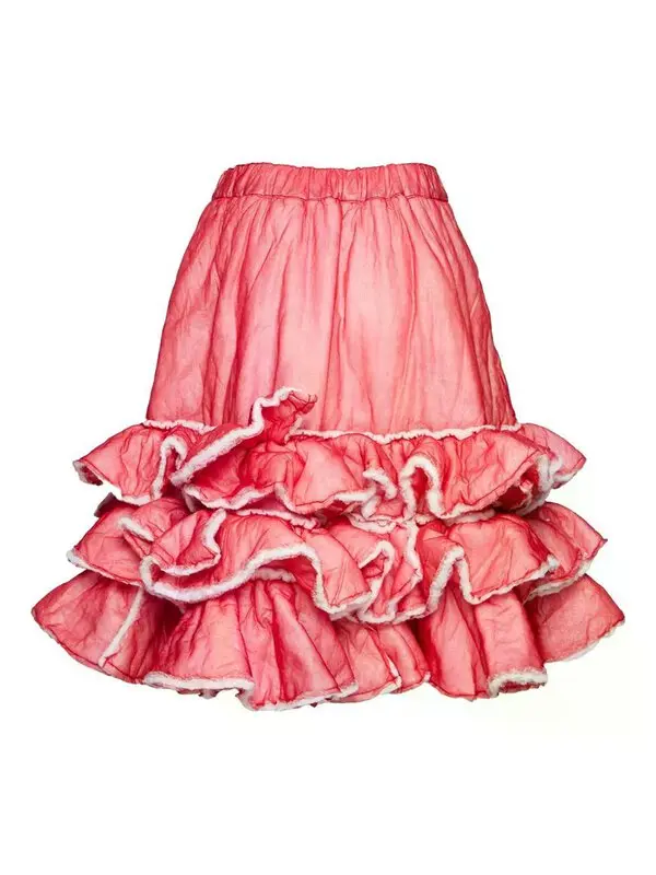 Comme Des Garçons Tie Ruffled Skirt