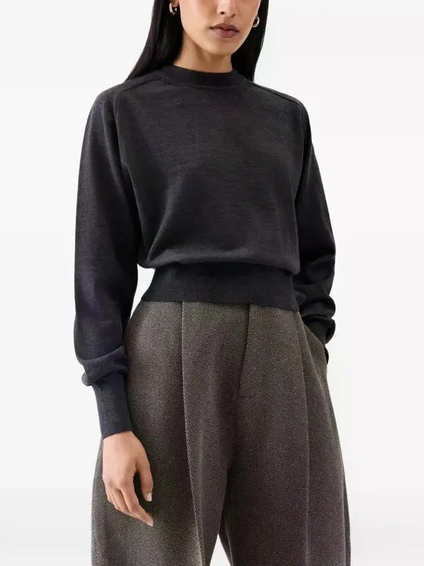 Jacquemus Crew-neck Sweatshirt - Black