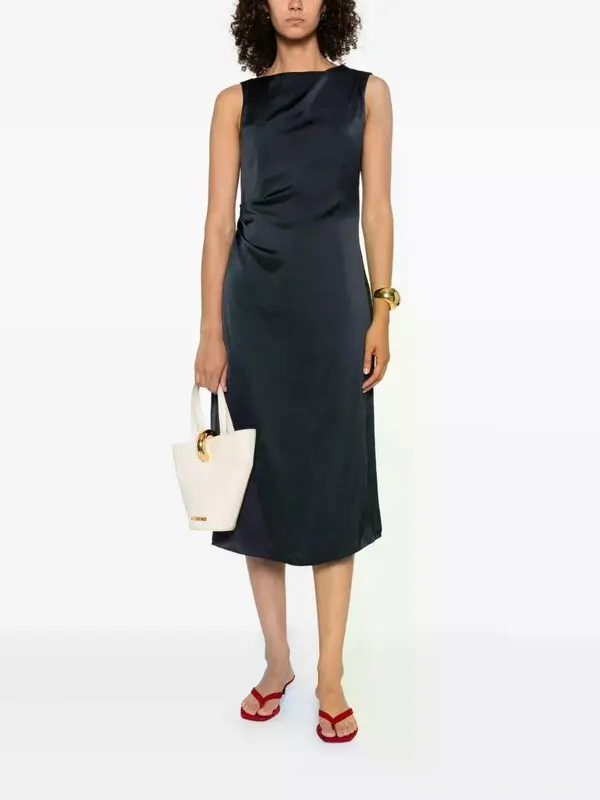 Theory Draped Cowl-neck Dress