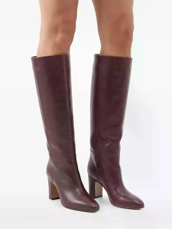Paris Texas 70mm Leather Block-heel Boots - Red