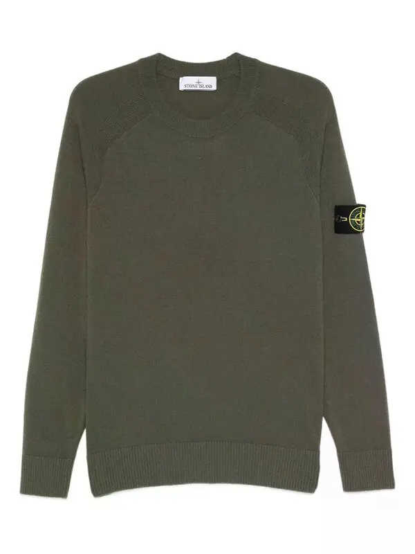 Stone Island Raglan-sleeves Wool Sweater