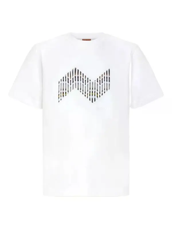 Missoni Zig-zag Pattern Logo-embroidered T-shirt