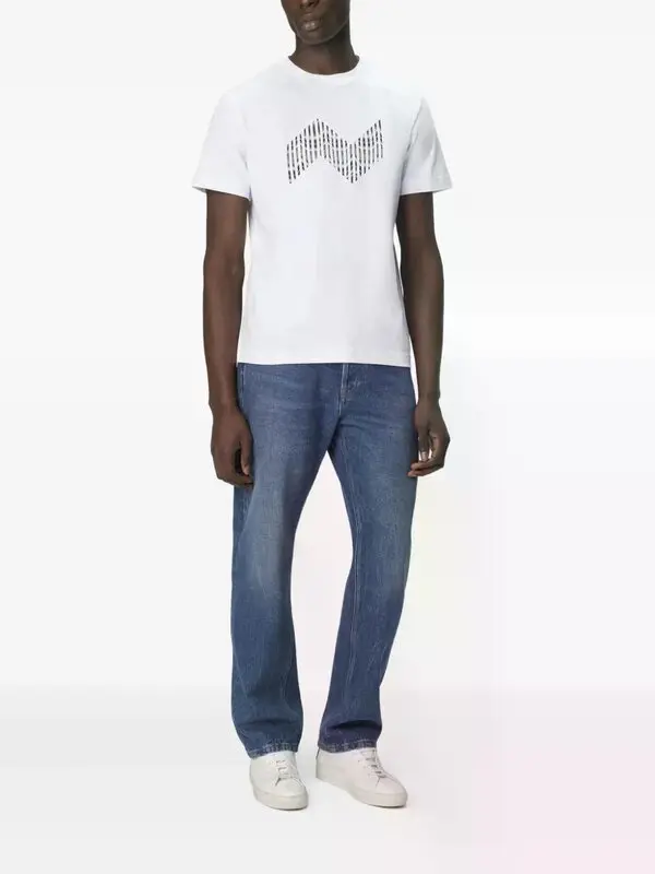 Missoni Zig-zag Pattern Logo-embroidered T-shirt