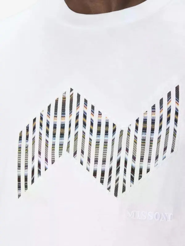 Missoni Zig-zag Pattern Logo-embroidered T-shirt