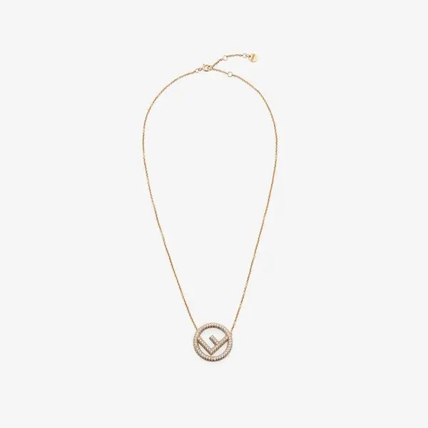 Fendi F Is Necklace - Gold