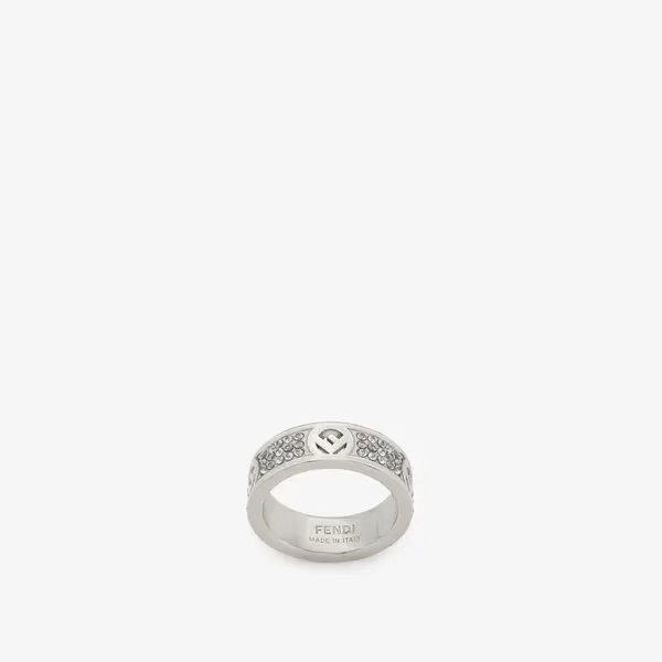 Fendi F Is Palladium Ring - Silver