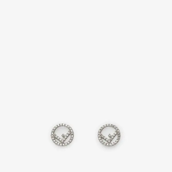 Fendi F Is Stud Earrings - Silver