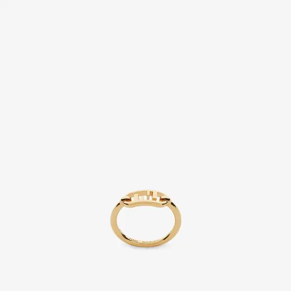 Fendi O'lock Motif Ring - Gold