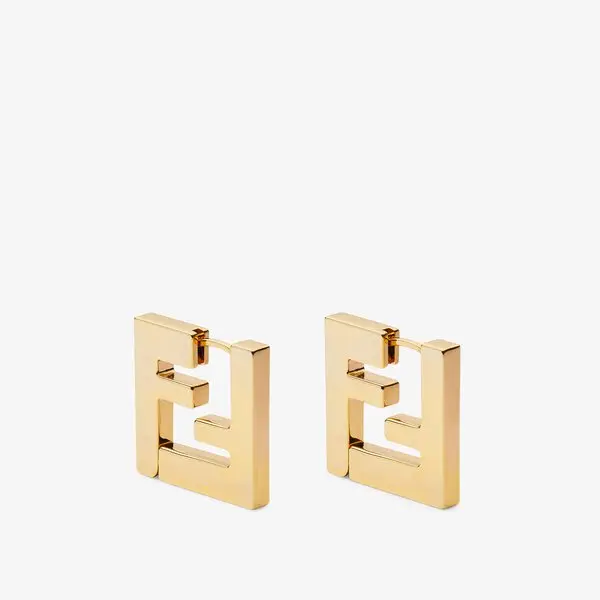Fendi Ff Motif Earrings - Gold