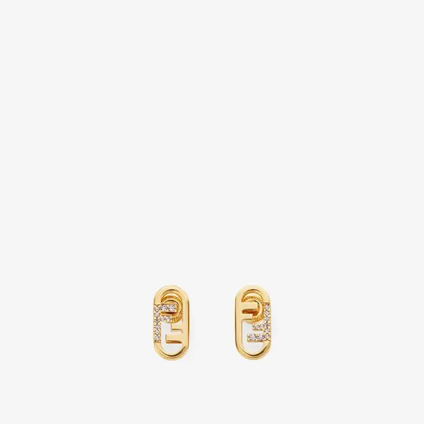 Fendi O'lock Earrings - Gold