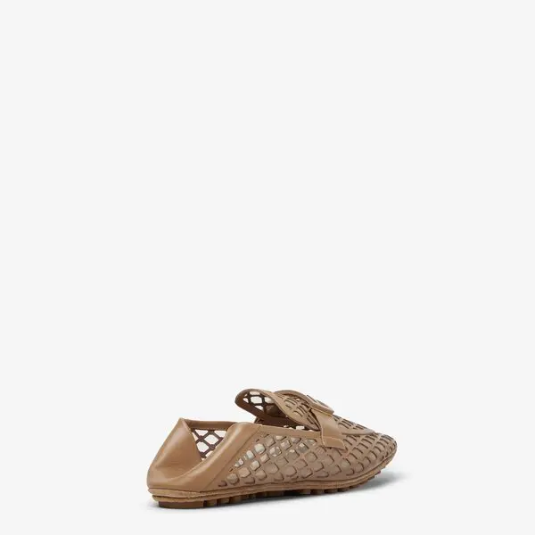 Fendi Ff Baguette Loafers - Beige