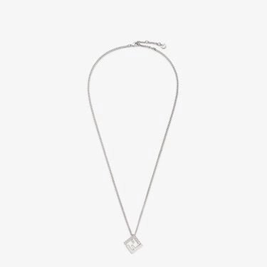 Fendi Forever Ff Pendant Necklace - Silver